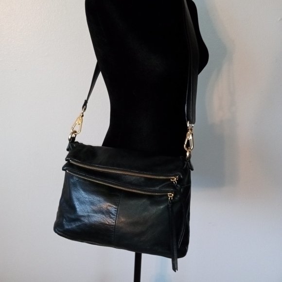 margot | Bags | Margot Ny Double Greta Flap Crossbody Messenger Bag ...